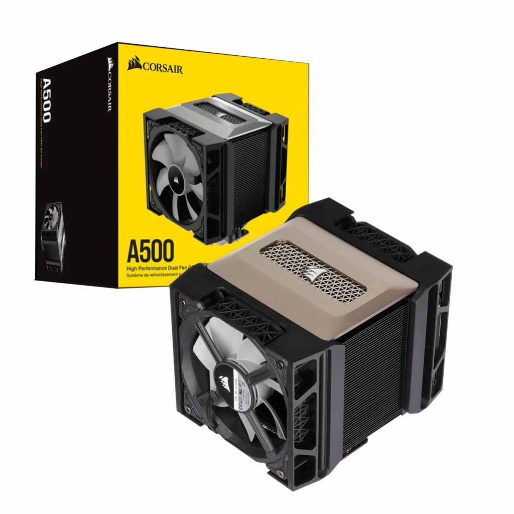 خرید فن خنک کننده کورسیر Corsair A500 Dual Fan CPU Cooler با بهترین قیمت