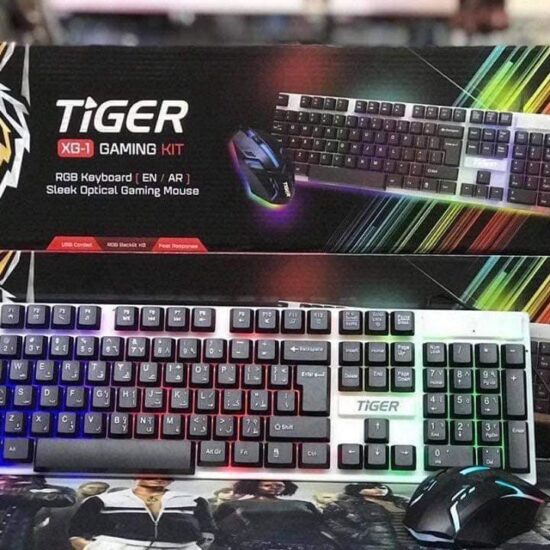 خرید ست کیبورد و موس گیمینگ تایگر Keyboard Mouse Gaming Tiger XG-1 RGB ...