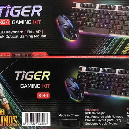 خرید ست کیبورد و موس گیمینگ تایگر Keyboard Mouse Gaming Tiger XG-1 RGB ...
