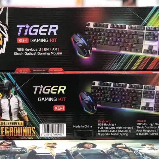 خرید ست کیبورد و موس گیمینگ تایگر Keyboard Mouse Gaming Tiger XG-1 RGB ...