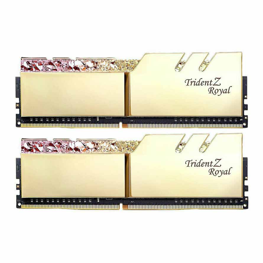 خرید رم جی اسکیل RAM Trident Z Royal 16GB 8GBx2 3200MHz CL16 Gold با ...