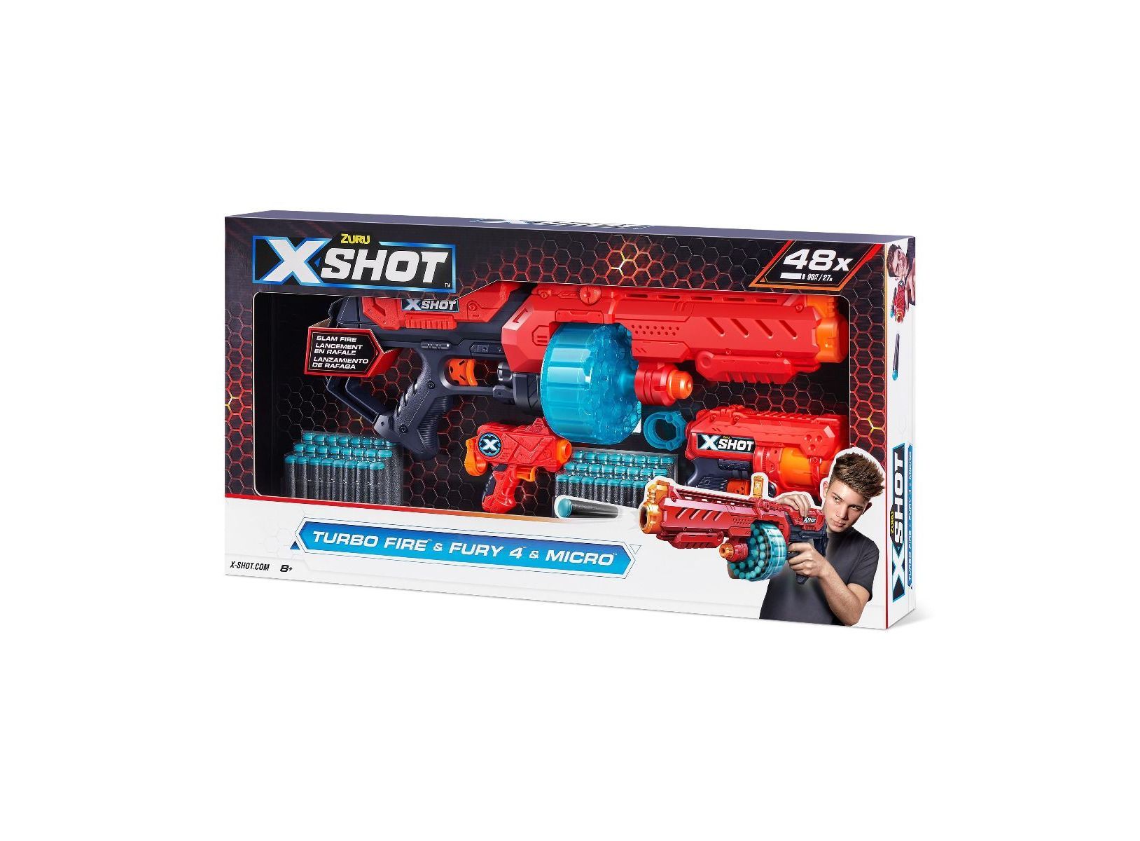 خرید پک 3 تایی تفنگ‌های ایکس شات X-Shot Combo Pack Red با بهترین قیمت