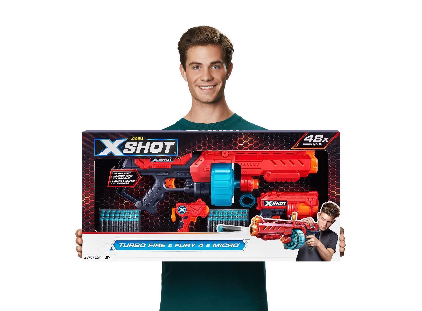 خرید پک 3 تایی تفنگ‌های ایکس شات X-Shot Combo Pack Red با بهترین قیمت