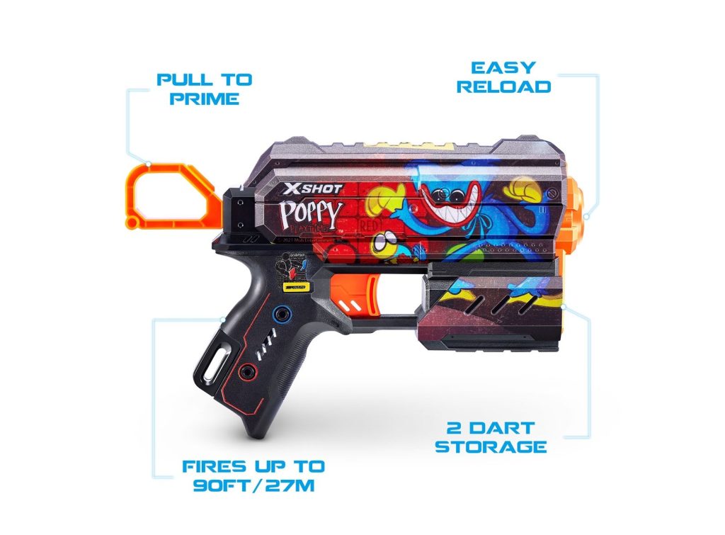 خرید تفنگ ایکس شات X-Shot Skins Poppy Playtime Toony با بهترین قیمت